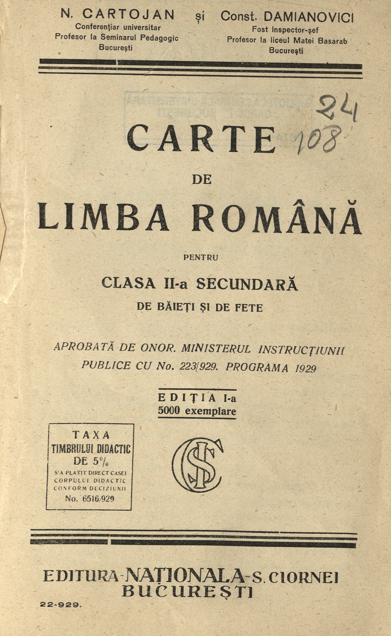 Restitutio | Carte de limba româna /Nicolae Cartojan